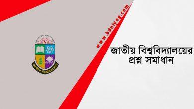 National University Exam Question Solution 2023